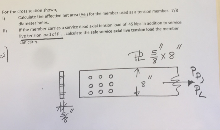Solved For the cross section shown, i) Calculate the | Chegg.com