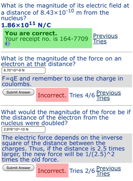 Solved What is the magnitude of its electric field at a | Chegg.com