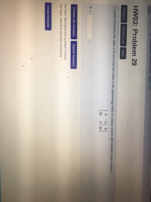 Solved HW02: Problem 29 8 -51 8 24 h 24 41 3 this problem 0 | Chegg.com
