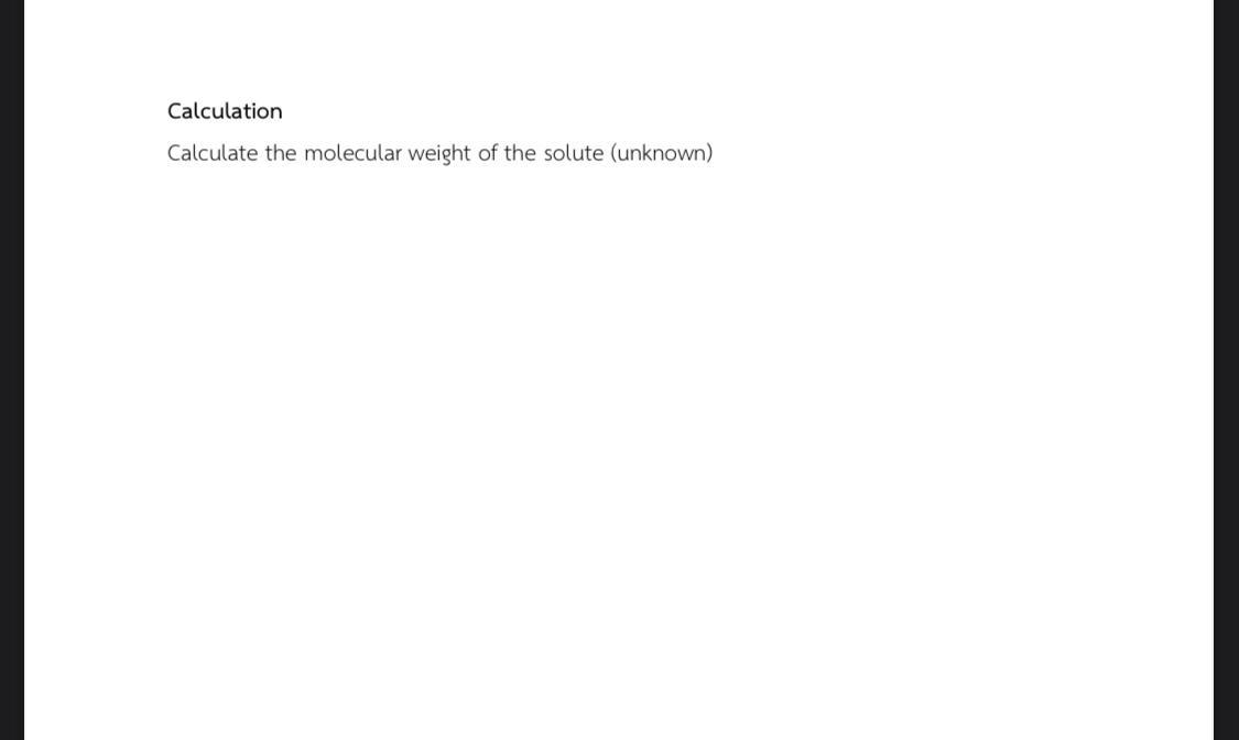 Solved Experiment 3 Properties of solution: Colligative | Chegg.com