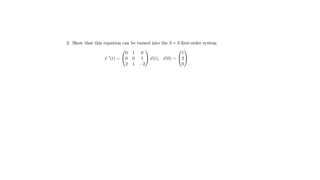 Solved 1. Solve the third-order homogenous equation IVP | Chegg.com