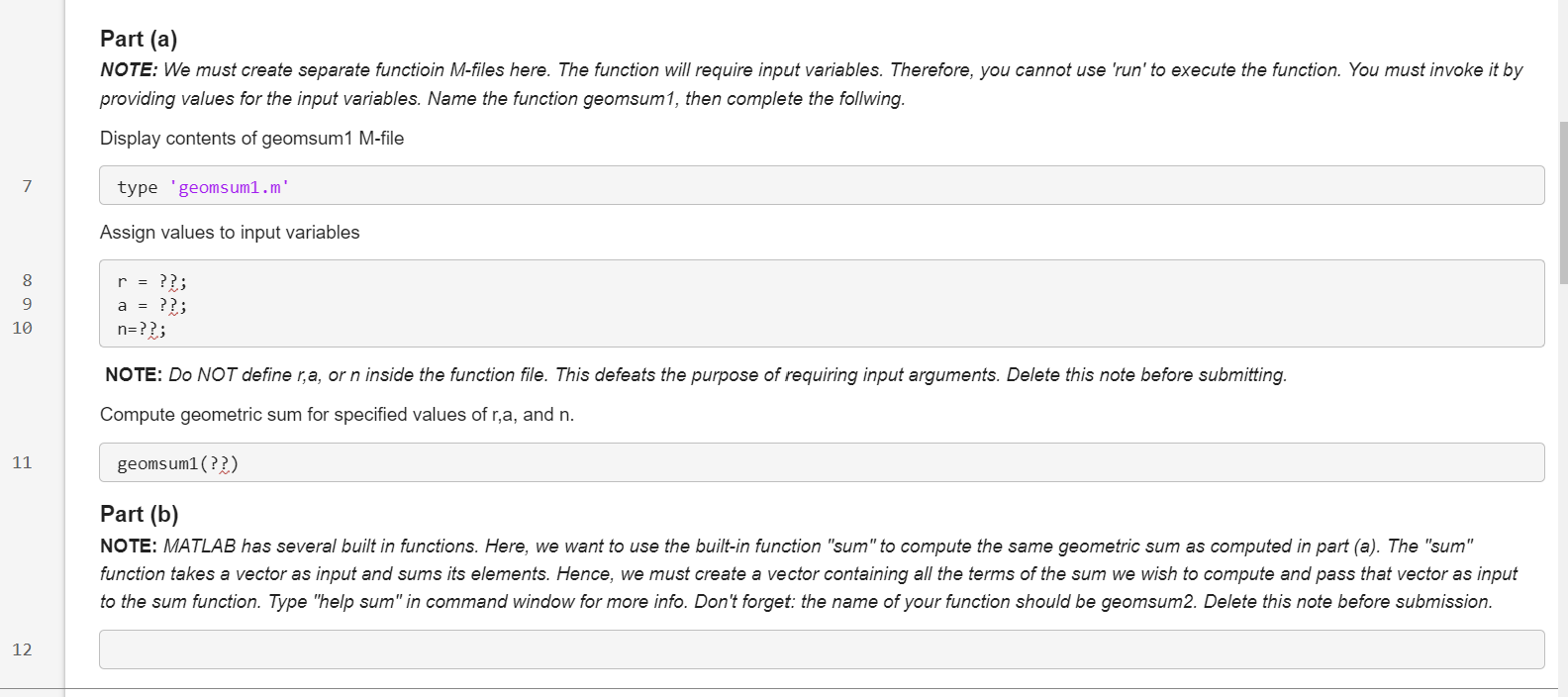 Solved Recall that a geometric sum is a sum of the form | Chegg.com