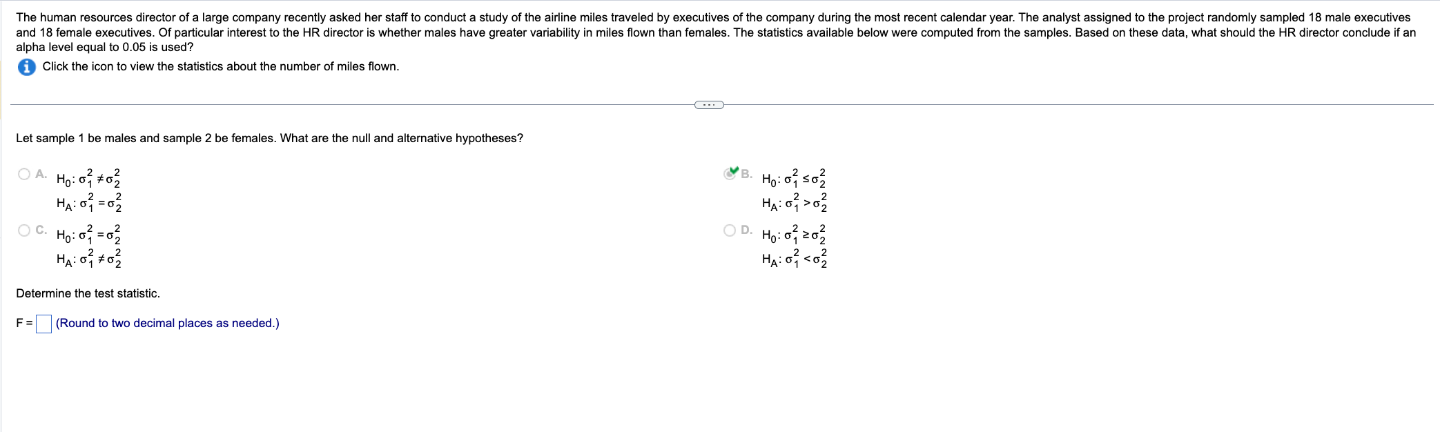 alpha level equal to 0.05 is used? Click the icon to | Chegg.com
