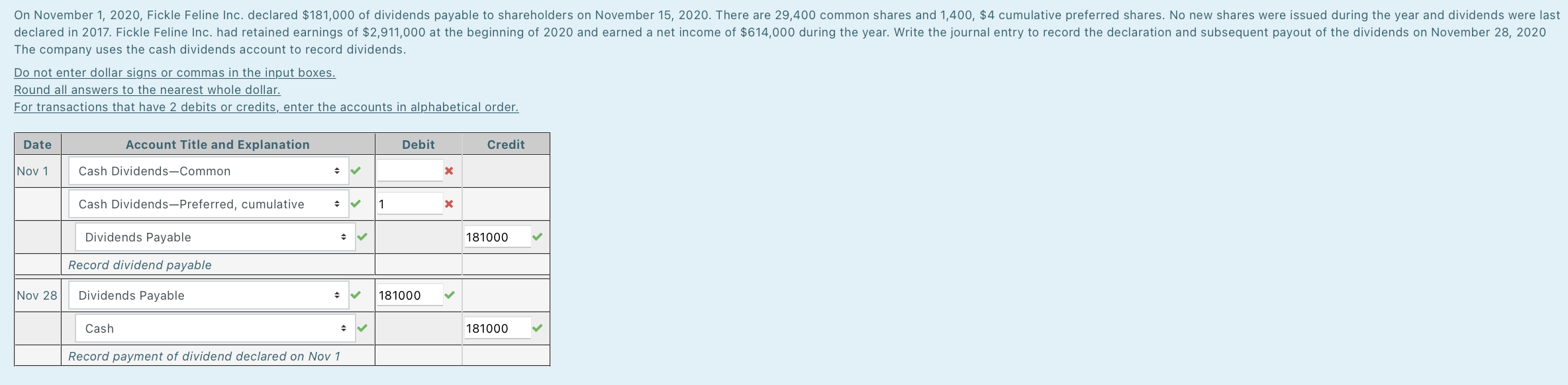Solved how do I calculate Common shares, and Preferred | Chegg.com