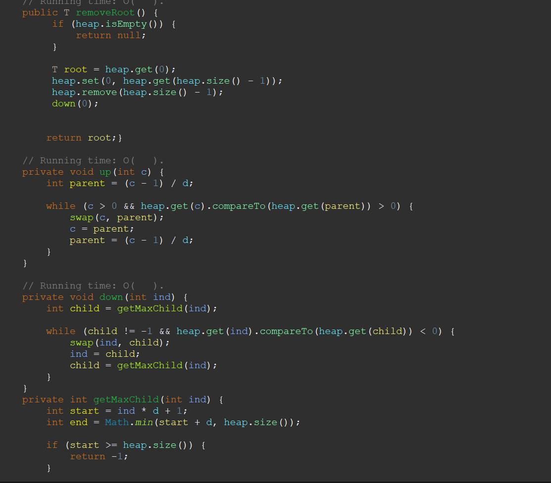 Solved The d-ary max heap is a generalization of the binary | Chegg.com