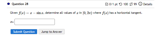Solved Given f(x)=x−sinx, determine all values of x in | Chegg.com