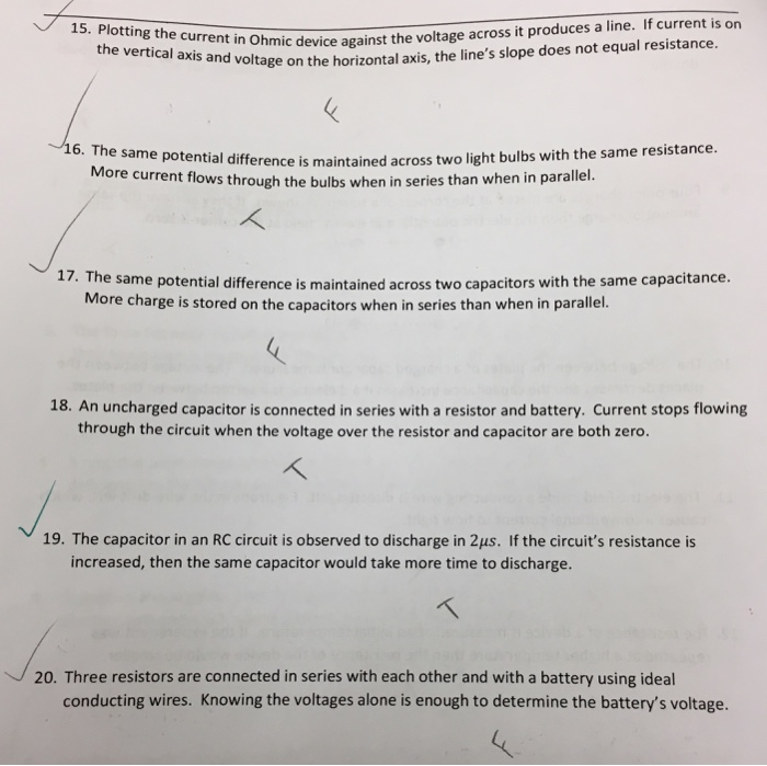 Solved nt in Ohmic device against the voltage across it | Chegg.com