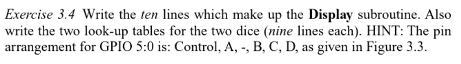 Solved Exercise 3.4 Write the ten lines which make up the | Chegg.com