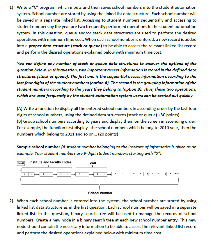 1) Write a "C" program, which inputs and then saves | Chegg.com