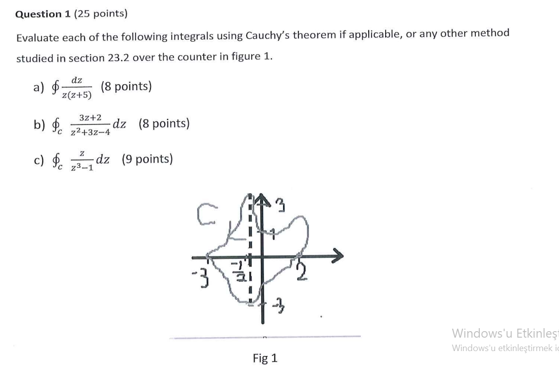 Solved Question 1 (25 ﻿points)Evaluate each of ﻿the | Chegg.com