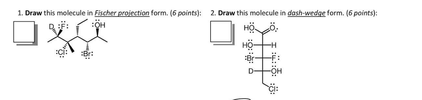 Solved Draw this molecule in Fischer projection form. (6 | Chegg.com