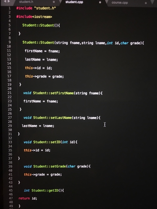 Solved implement the two classes. Develop a program, name | Chegg.com