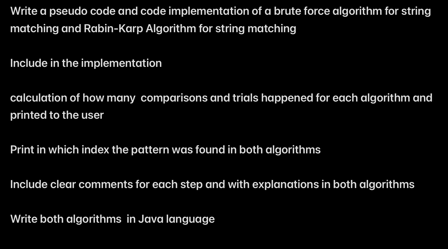 Write a pseudo code and code implementation of a | Chegg.com