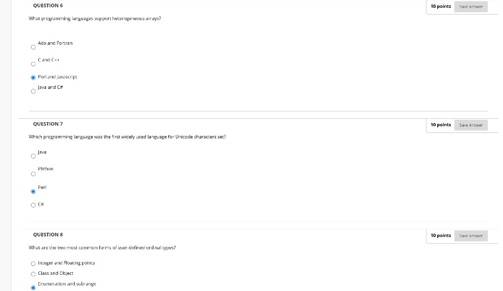 Solved QUESTION 6 10 points Cave Answer What programming | Chegg.com