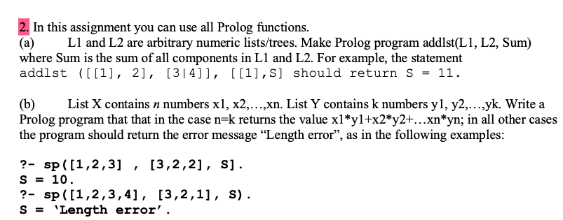 Solved DEAR CHEGG EXPERT, TOP BE DONE IN PROLOG ONLY PLEASE | Chegg.com