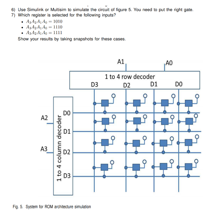 6) Use Simulink or Multisim to simulate the circuit | Chegg.com