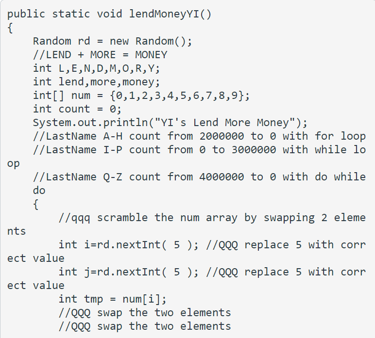 Solved Please do in java-Bluej. Please do "last name Z" | Chegg.com