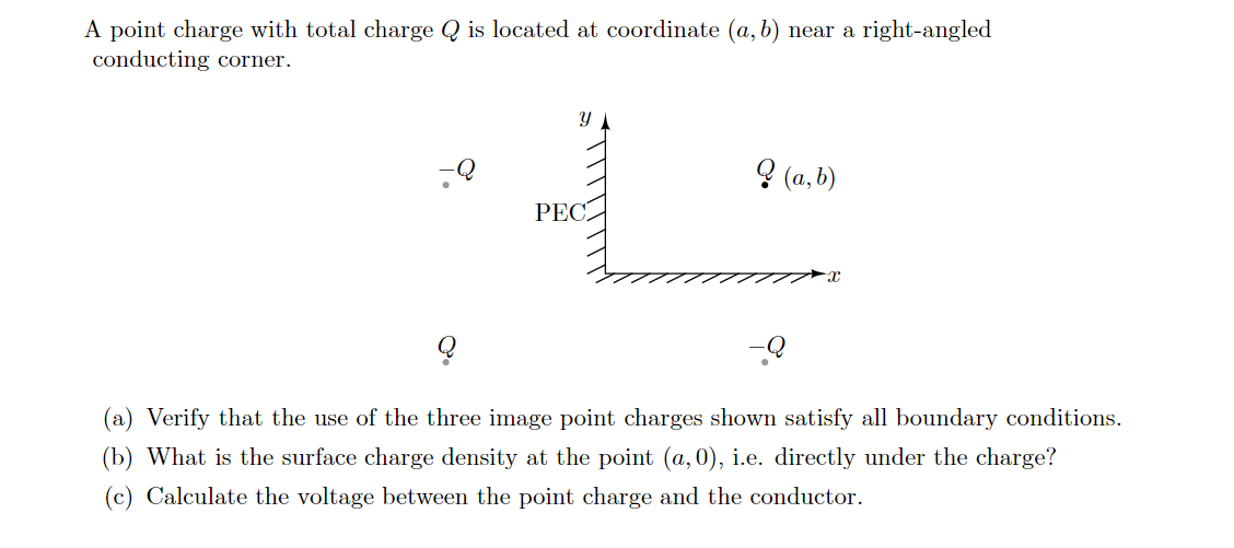 Solved A point charge with total charge Q is located at | Chegg.com