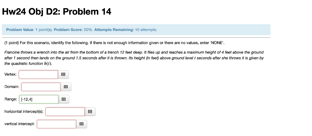 Solved Hw24 Obj D2: Problem 14 Problem Value: 1 points). | Chegg.com