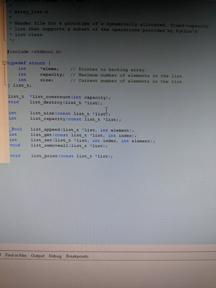 Solved * array 1ást.h * Header file for a prototype of a | Chegg.com