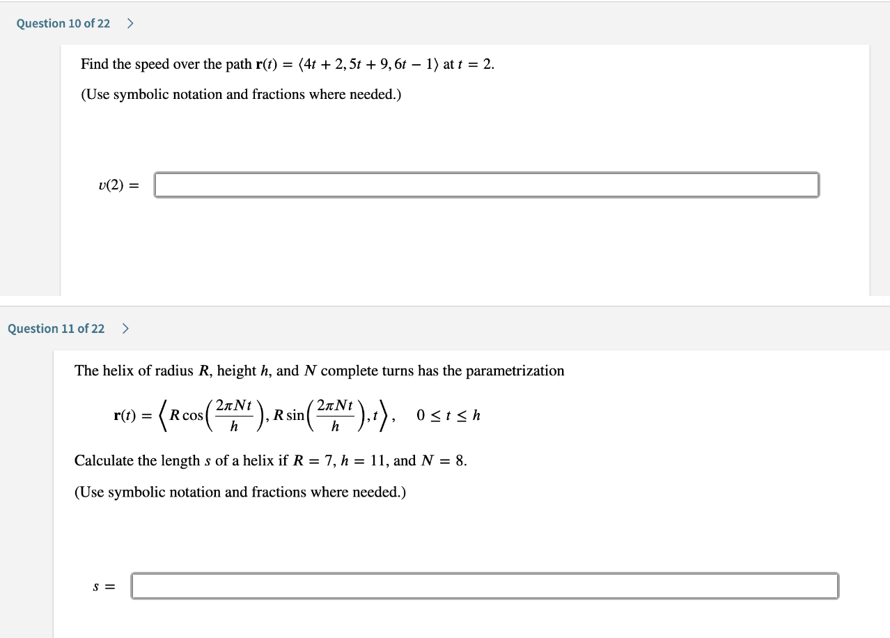 Solved Find the speed over the path r(t)= 4t+2,5t+9,6t−1 at | Chegg.com