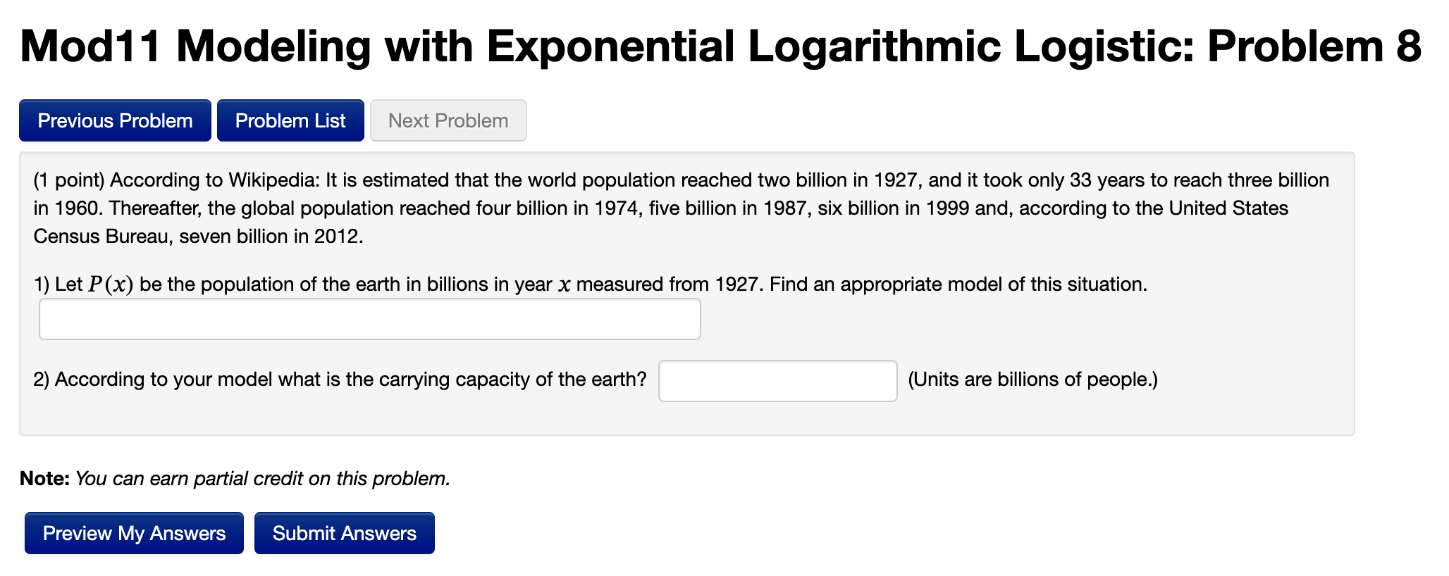 Solved Mod11 Modeling with Exponential Logarithmic Logistic: | Chegg.com