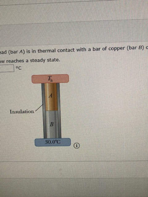 Solved A bar of lead (Bar A) is in thermal contact with a | Chegg.com