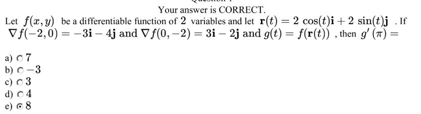Solved Let f(x,y) be a differentiable function of 2 | Chegg.com