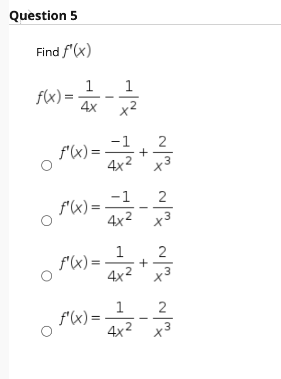 Solved Question 2 Find f'(x), simplify your answer fully. | Chegg.com