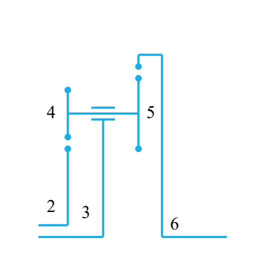 Solved 4 5 2 3 6 Consider the planetary gear train shown | Chegg.com