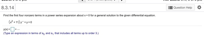 Solved ·17 := uestion Help · Find the first four nonzero | Chegg.com