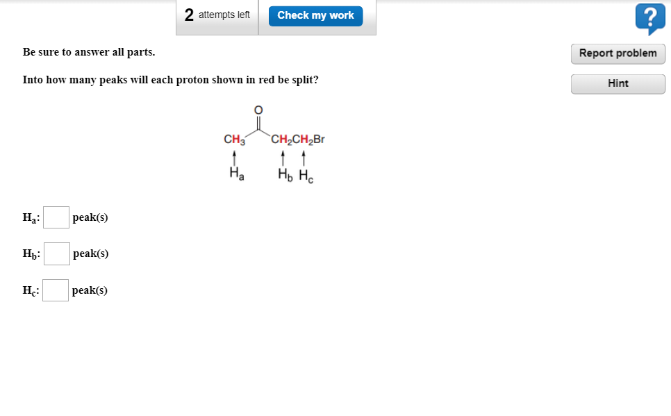 Solved 2 attempts left Check my work Be sure to answer all | Chegg.com