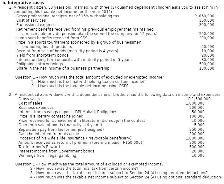 Solved In part 1 question. 1. How much is the total amount | Chegg.com