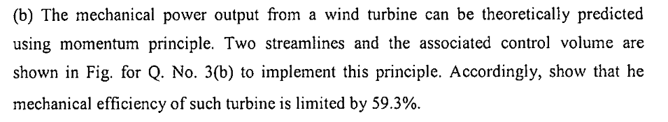 (b) The mechanical power output from a wind turbine | Chegg.com
