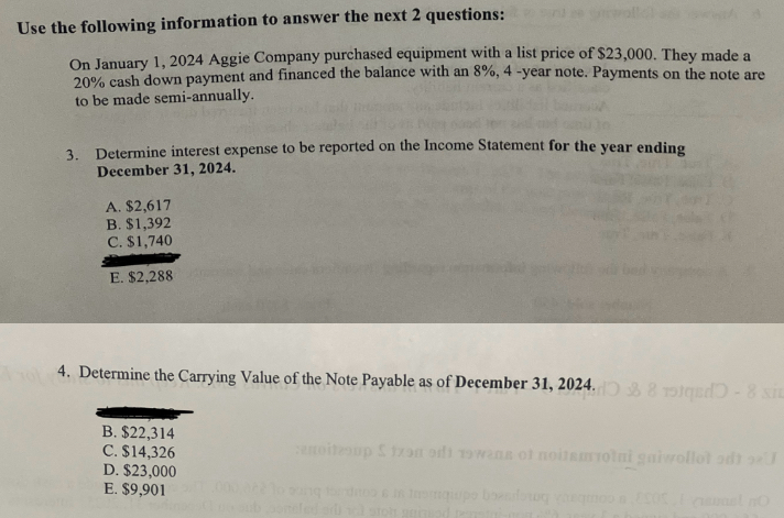 Solved Solve questions in ﻿images, crossed out answer | Chegg.com