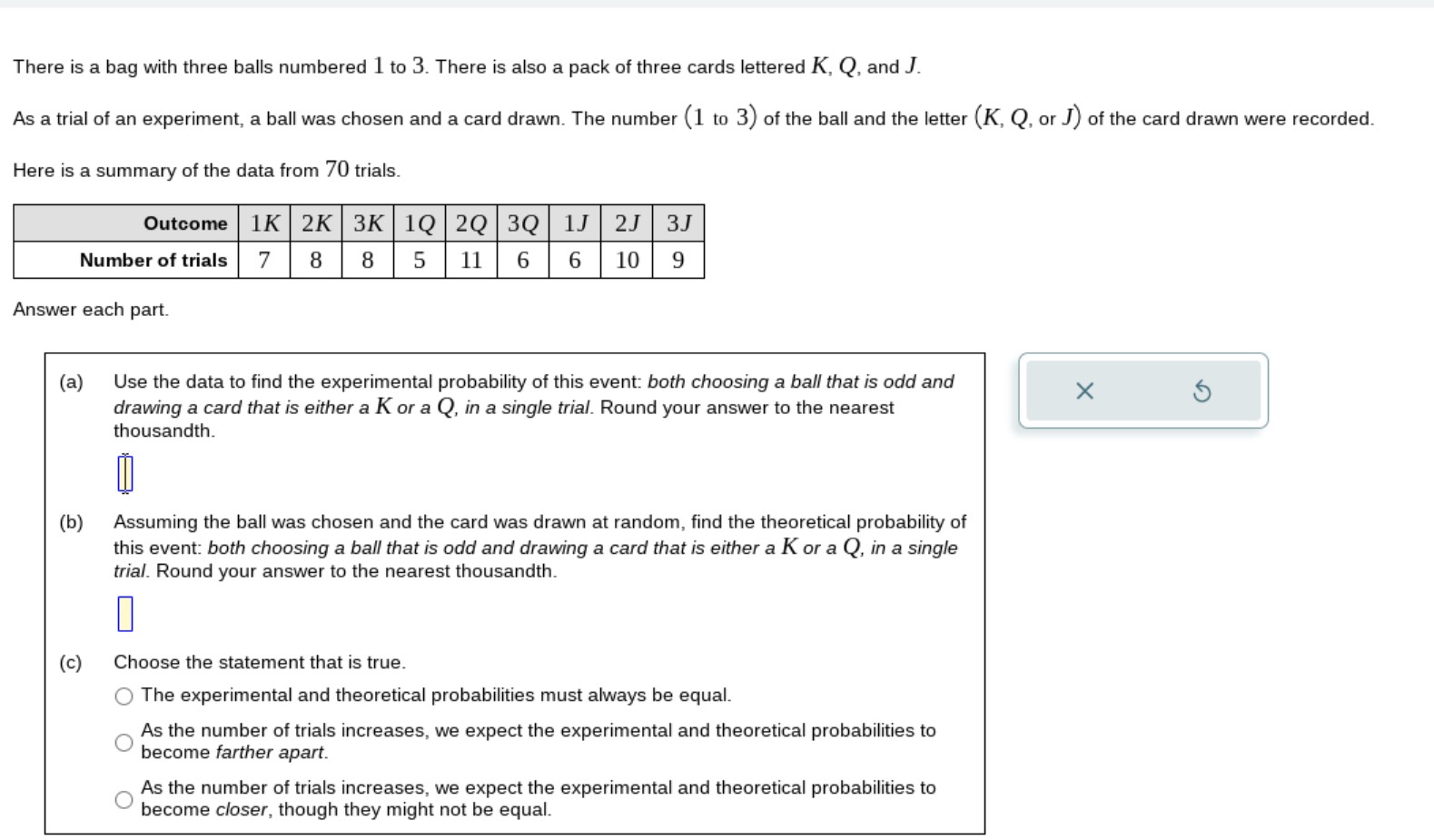 Solved There is a bag with three balls numbered 1 ﻿to 3 . | Chegg.com