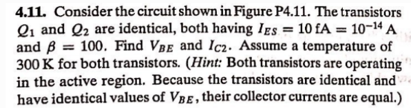 Solved 4.11. ﻿Consider the circuit shown in ﻿Figure P4.11. | Chegg.com
