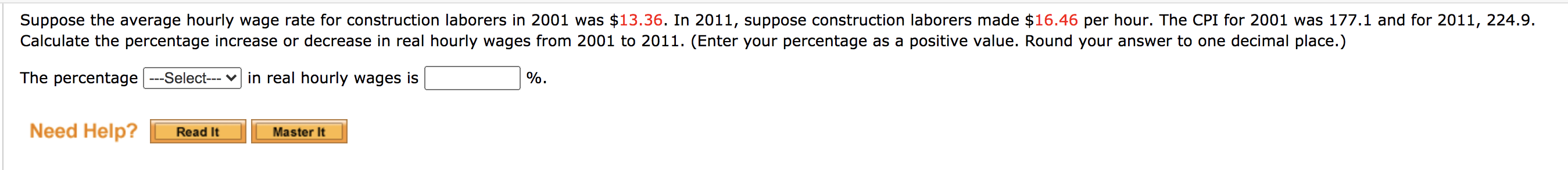 Solved Suppose the average hourly wage rate for construction | Chegg.com