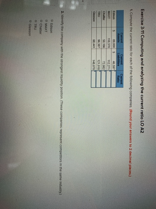 Solved Exercise 3-11 Computing and analyzing the current | Chegg.com