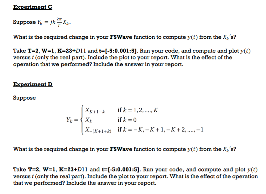 3. MATLAB Script for Fourier Synthesis In this part, | Chegg.com
