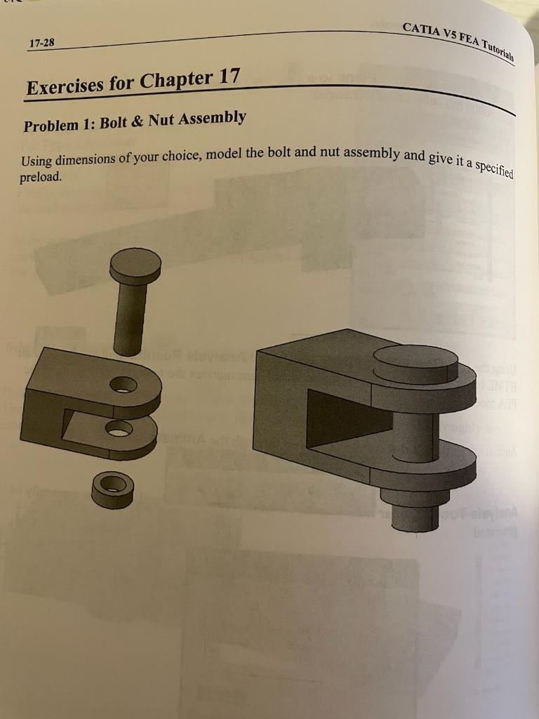 Solved CATIA V5 FEA Tutorials 17-28 Exercises for Chapter 17 | Chegg.com