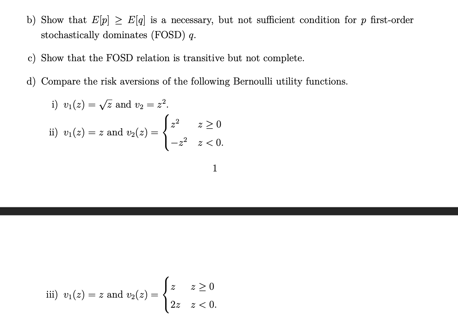 Solved b) Show that E[p]≥E[q] is a necessary, but not | Chegg.com