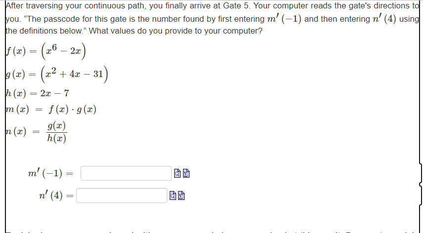 Solved After traversing your continuous path, you finally | Chegg.com