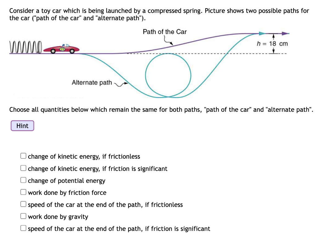 Solved Consider a toy car which is being launched by a | Chegg.com