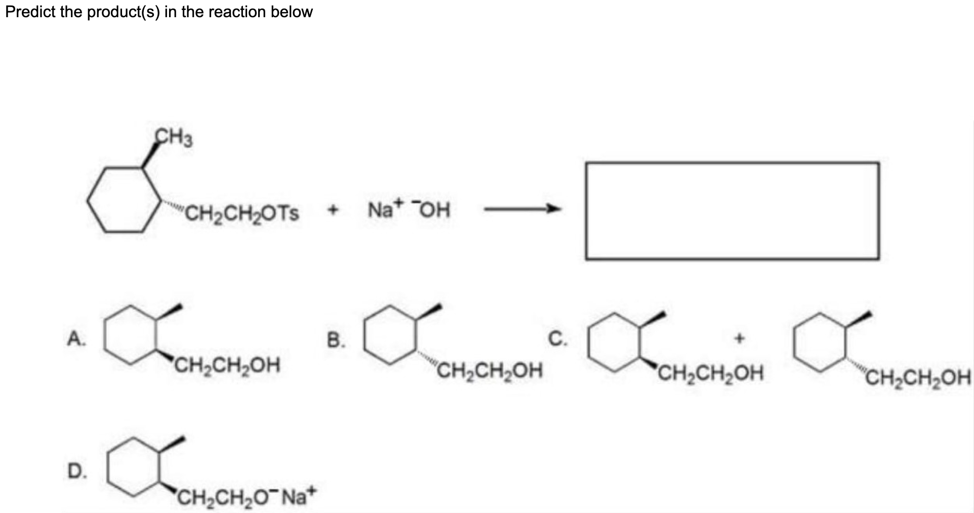 Solved Predict the product(s) in the reaction below | Chegg.com