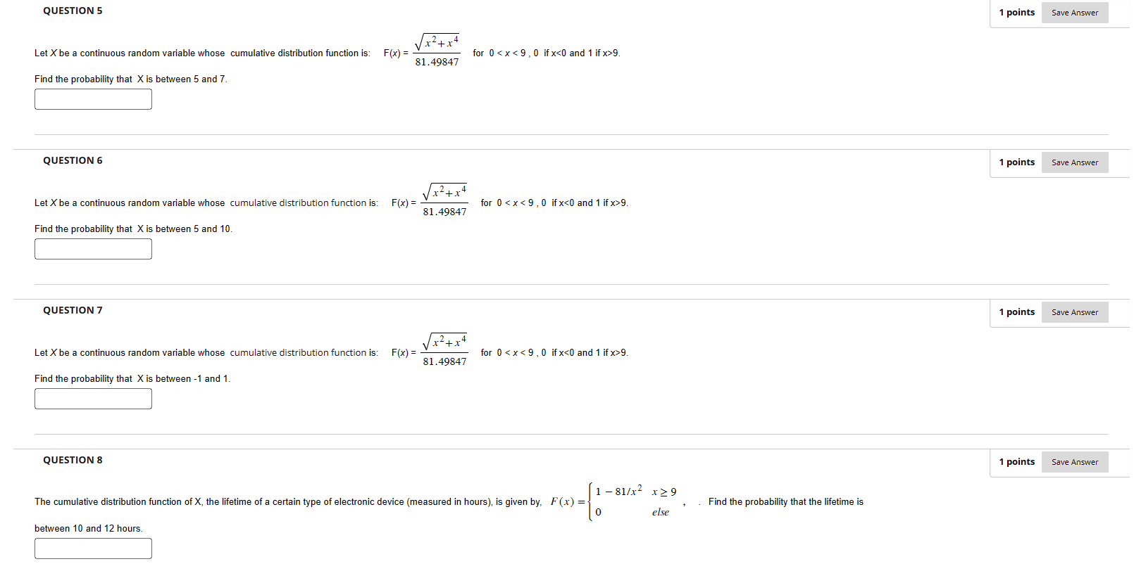 Solved Let X be a continuous random variable whose | Chegg.com