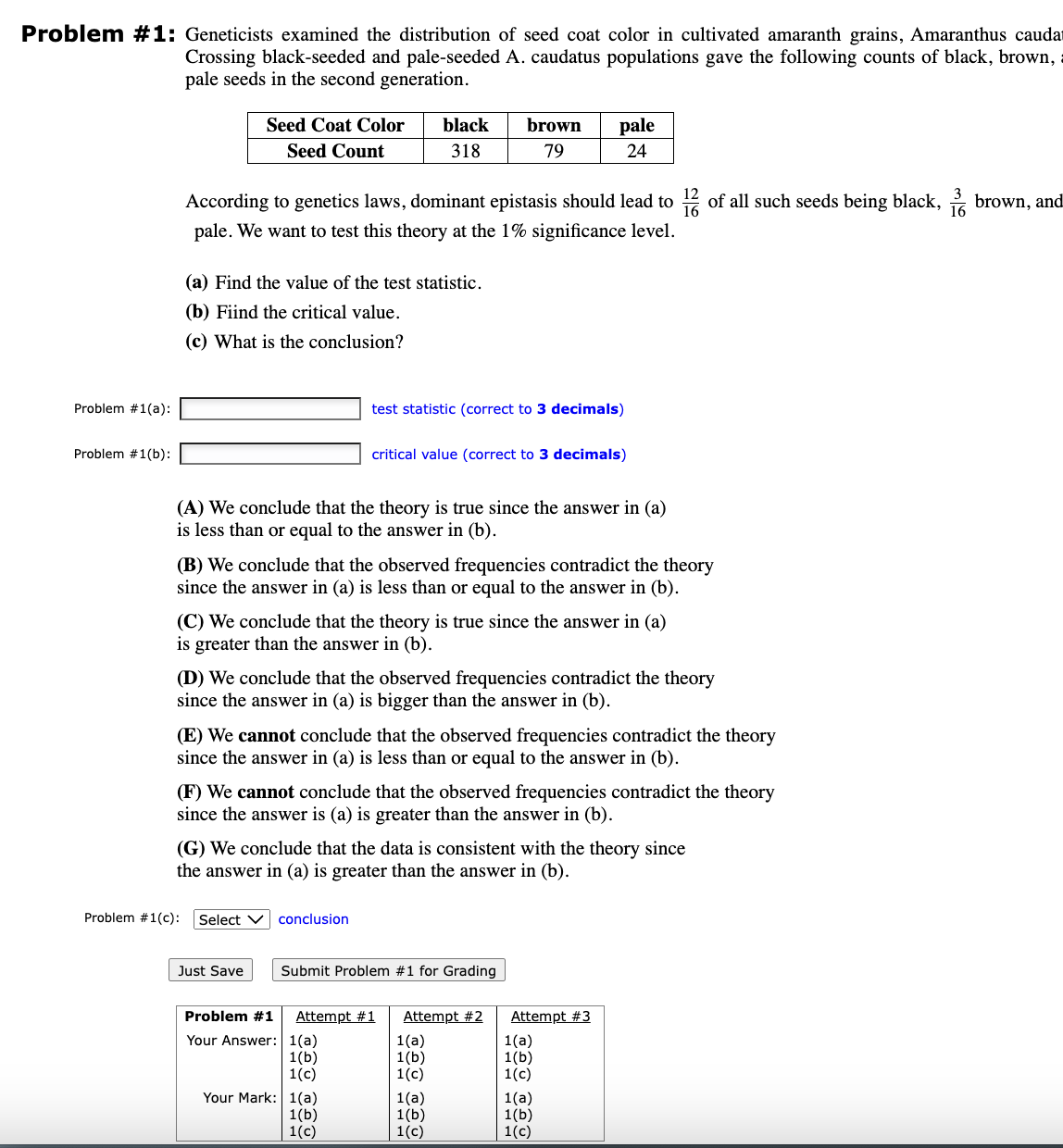 (A) ﻿We conclude that the theory is true since the | Chegg.com