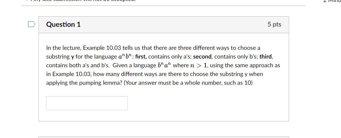 Solved In the lecture, Example 10.03 tells us that there are | Chegg.com