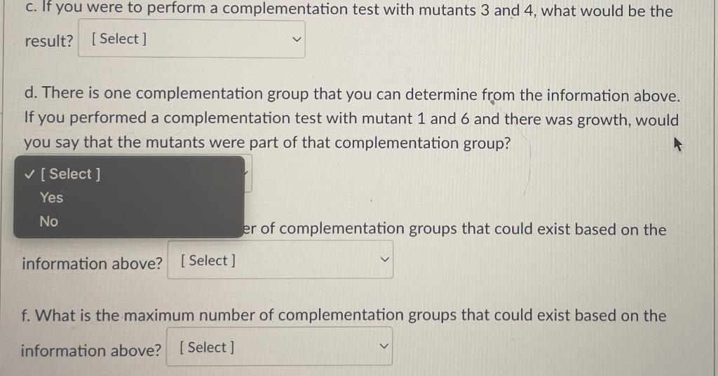 Solved Below is a partially filled in complementation table. | Chegg.com