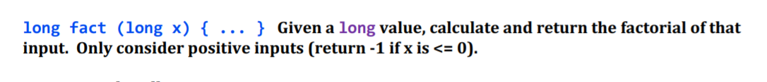 Solved long collatzLength(long x) { ... } Given a long | Chegg.com